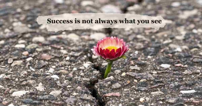 Success is Not Always What You See: How to Achieve Your Goals - Self Magnet